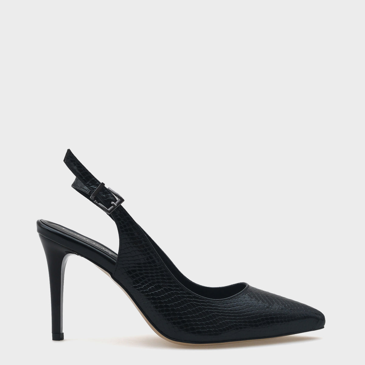 Sally Arkası Açık Orta Topuklu Yumuşak Pedli Taban Kadın Ayakkabı